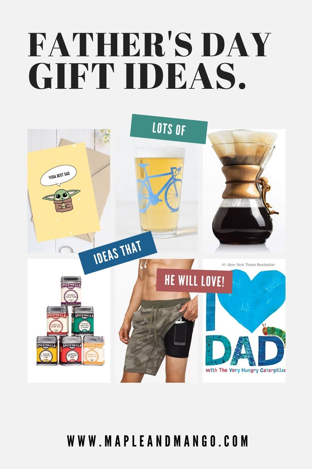 Father's Day Gifts (Gift Ideas For Men) | Maple + Mango