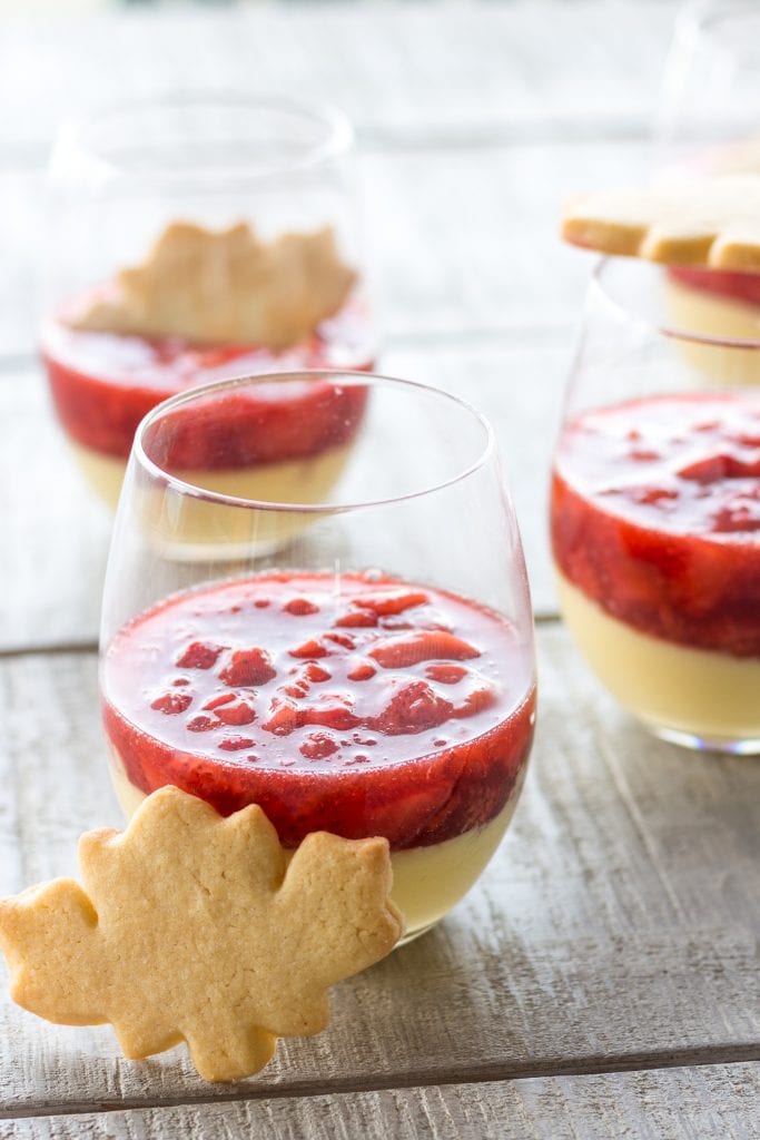 Maple Custard With Strawberry Compote | Maple + Mango