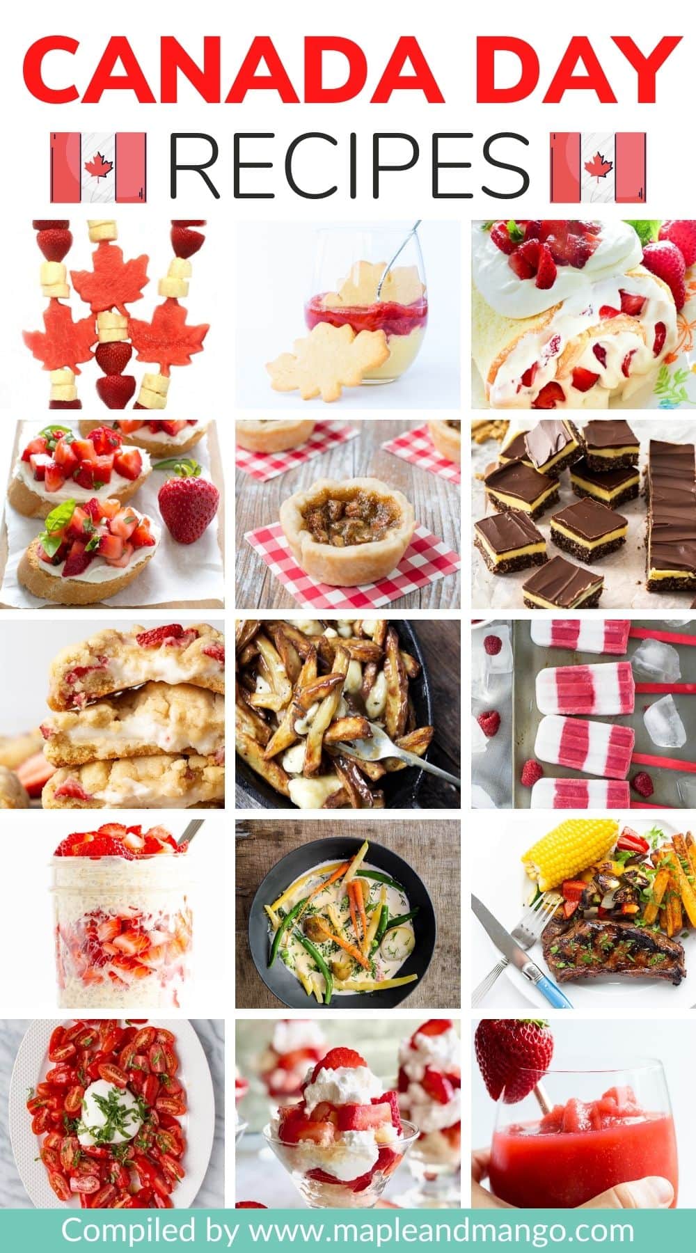 30+ Canada Day Recipes | Maple + Mango