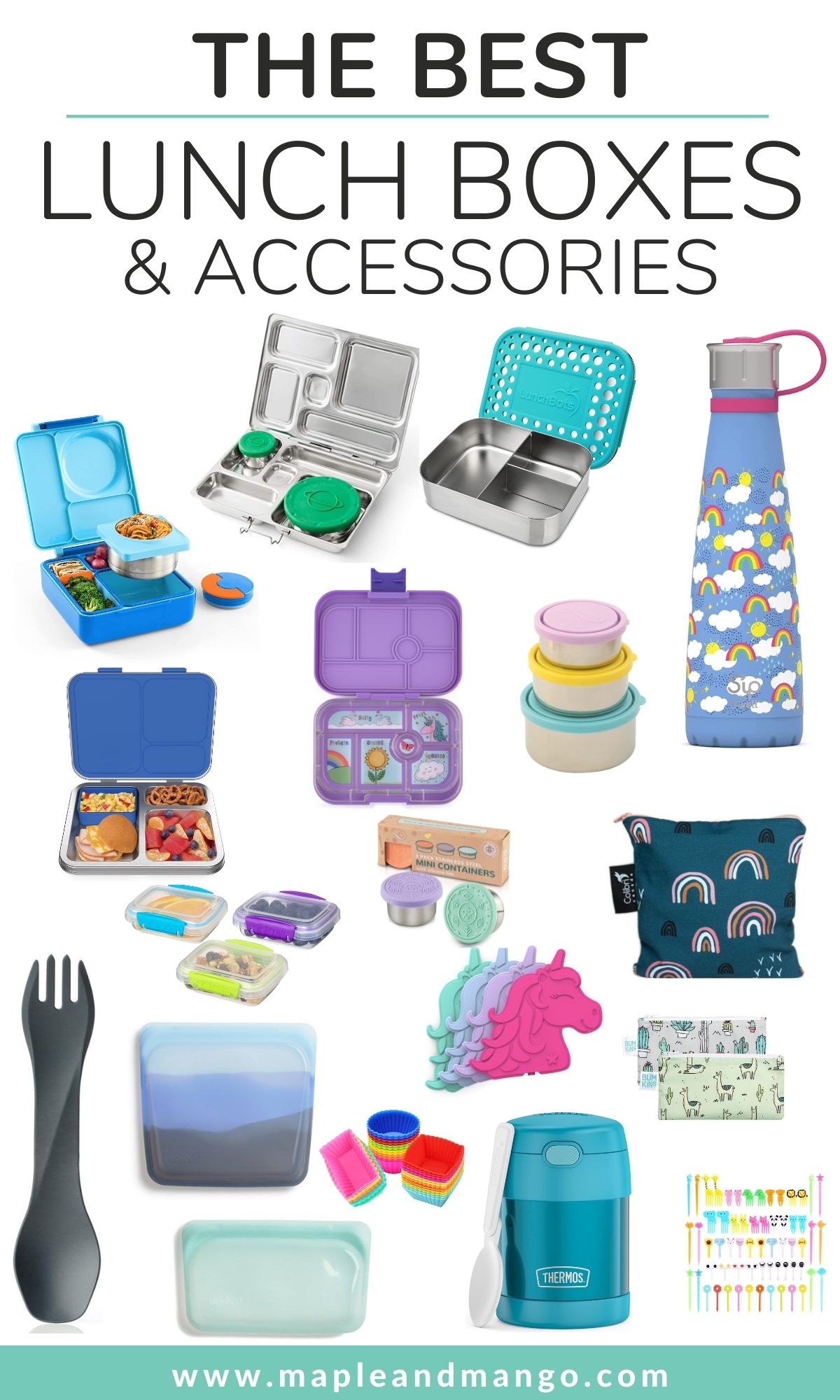 Back-To-School Lunch Boxes & Accessories For Kids | Maple + Mango