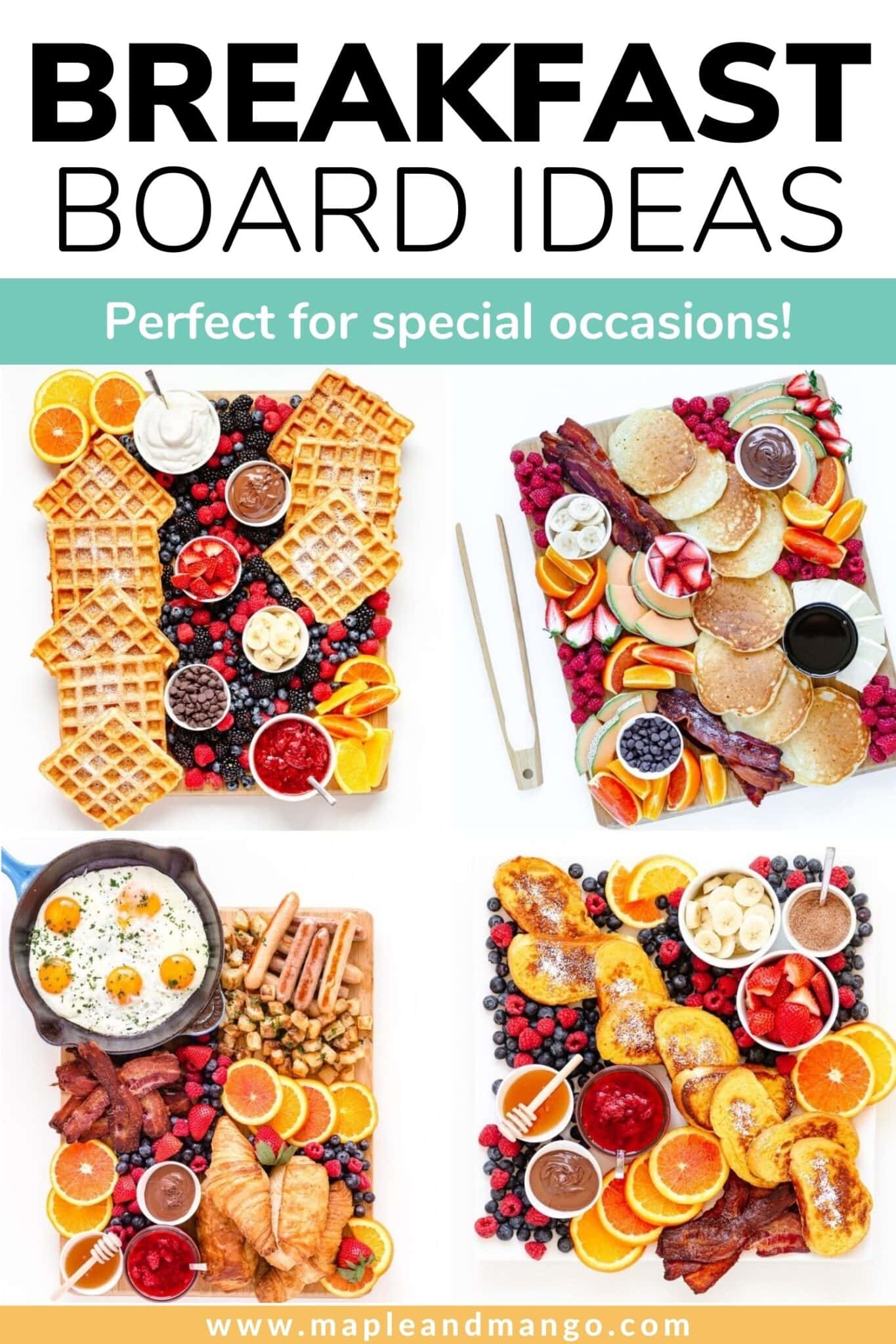 Fun Breakfast Board Ideas (Breakfast Charcuterie) | Maple + Mango