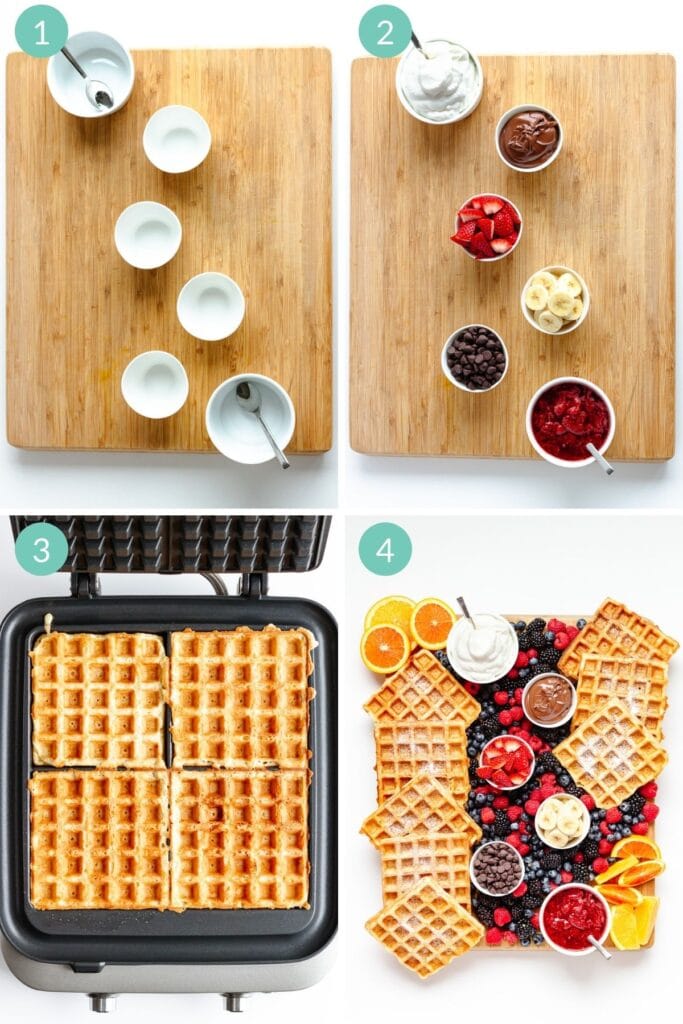 Waffle Breakfast Board (Fun idea for breakfast or brunch) | Maple + Mango