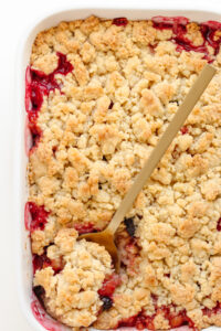 Plum and Apple Crumble (with butter streusel) | Maple + Mango