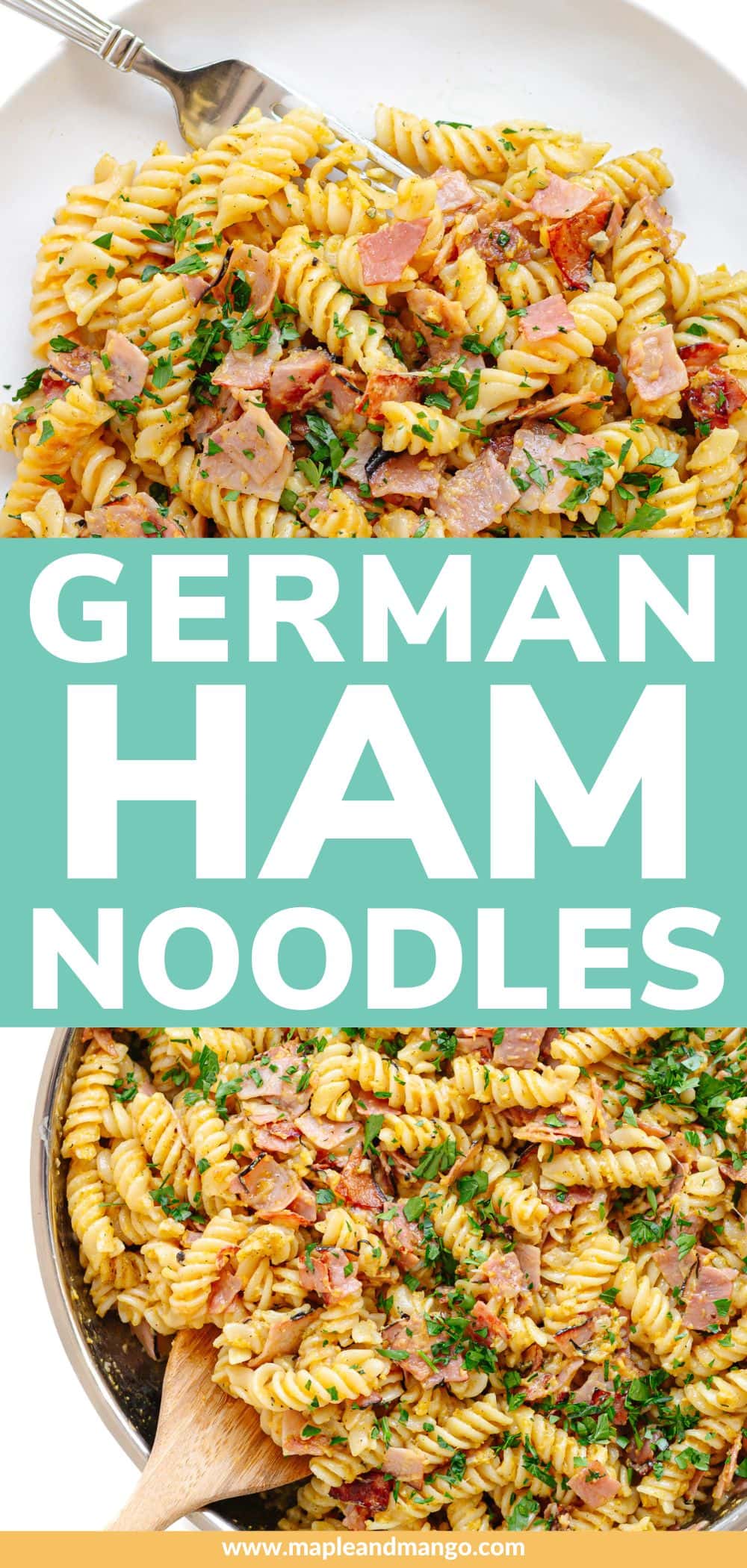 Schinkennudeln (German Ham and Egg Pasta) | Maple + Mango