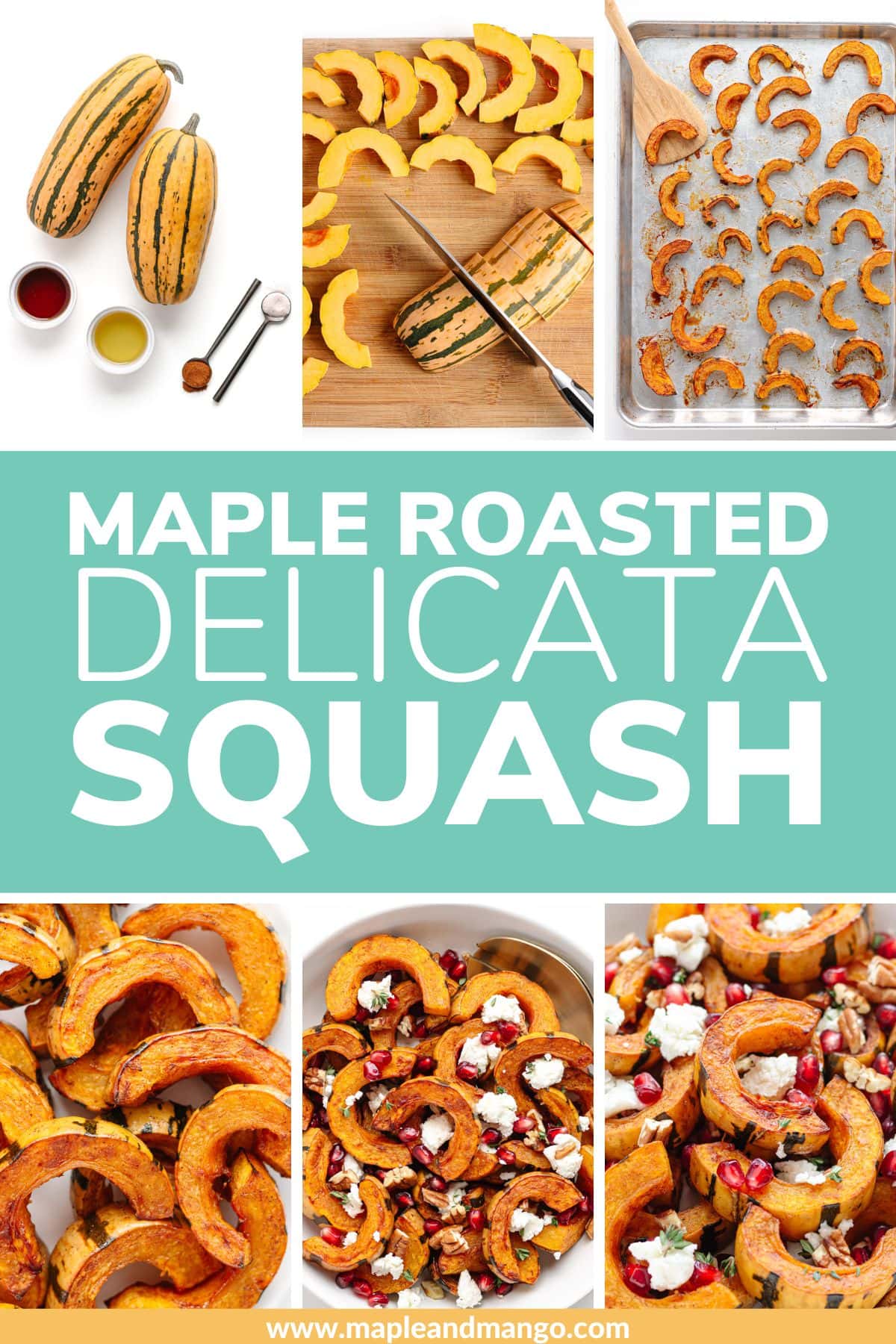 Maple Roasted Delicata Squash | Maple + Mango