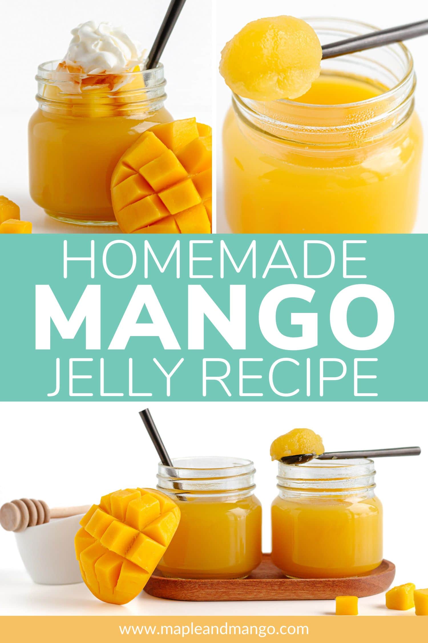 Mango Jelly (Homemade Mango Jello) | Maple + Mango