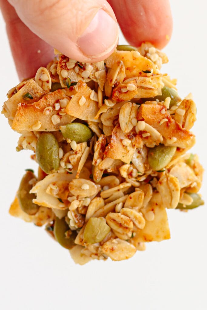 Vanilla Coconut Granola Clusters | Maple + Mango