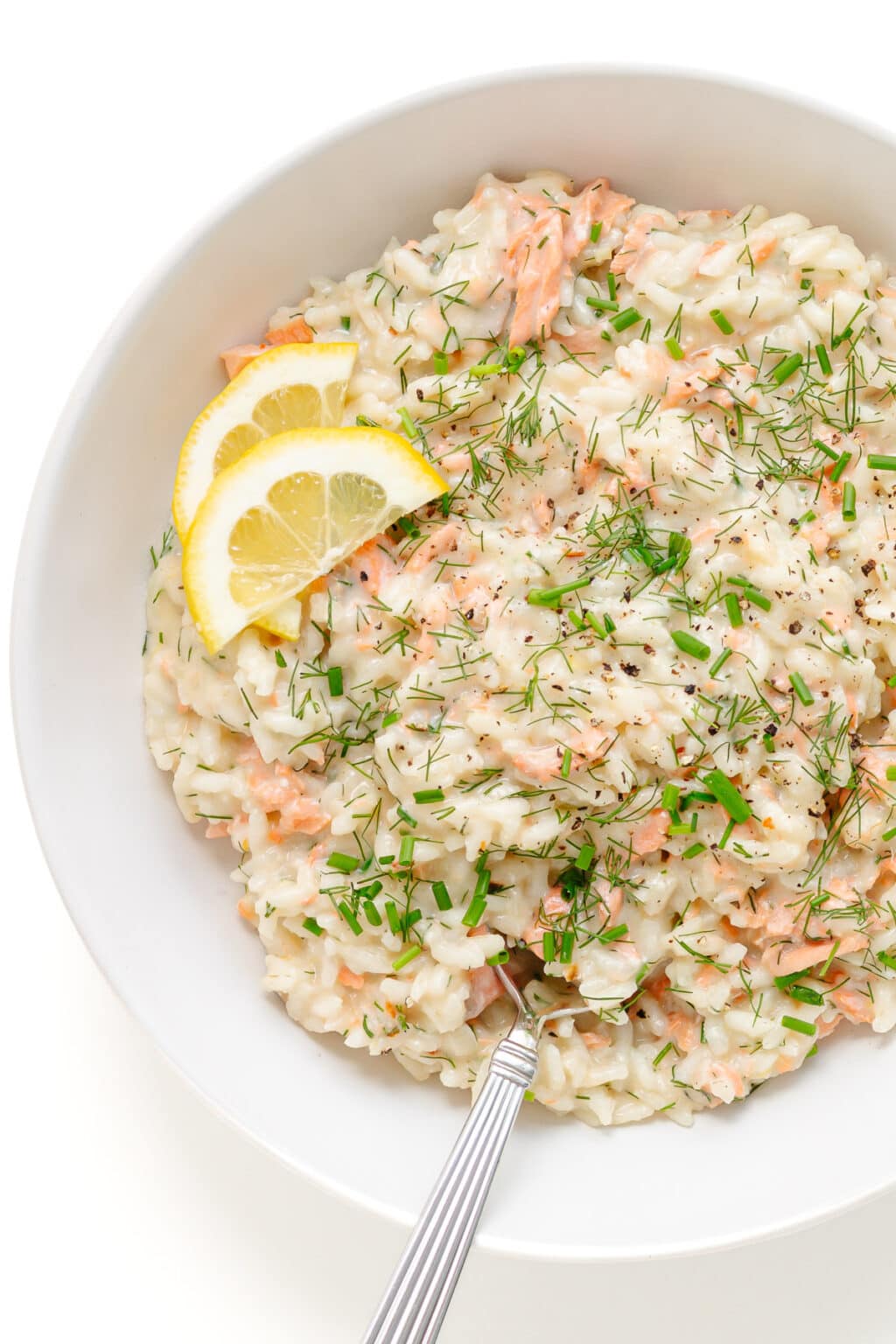 Salmon Risotto (Instant Pot + Stovetop) | Maple + Mango