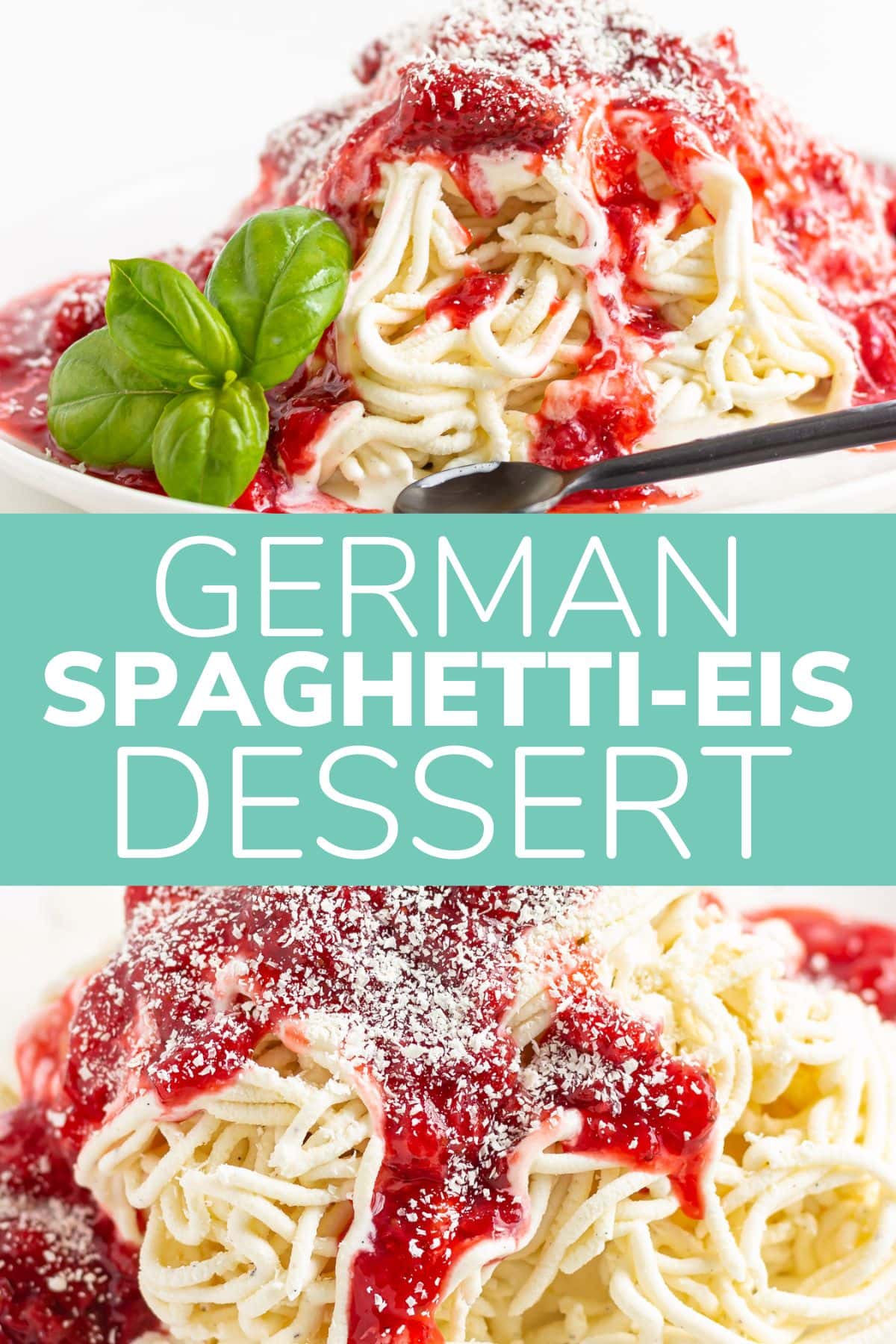 Spaghetti-Eis (German Spaghetti Ice Cream) | Maple + Mango