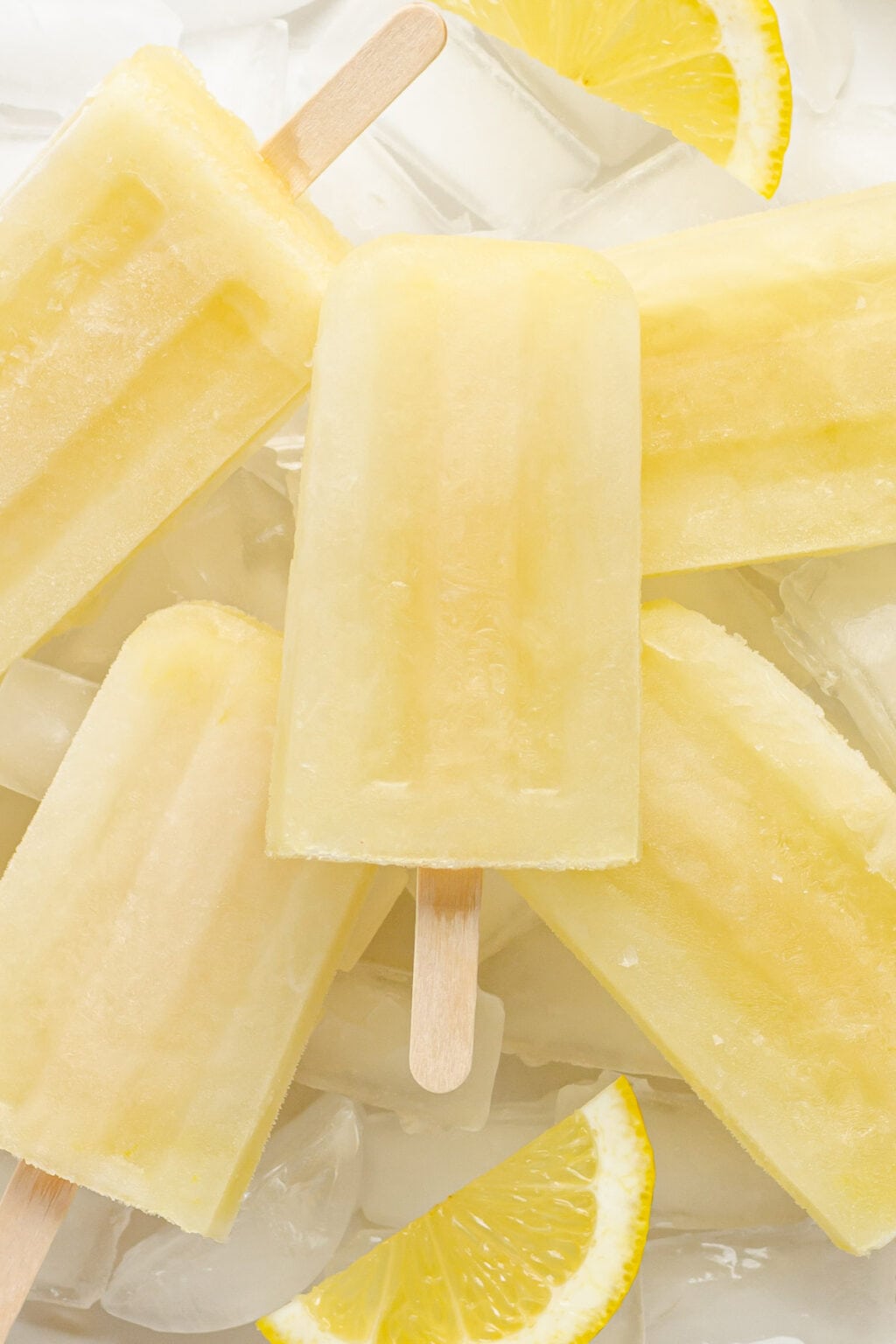 Lemonade Popsicles (Homemade Lemon Popsicles) | Maple + Mango
