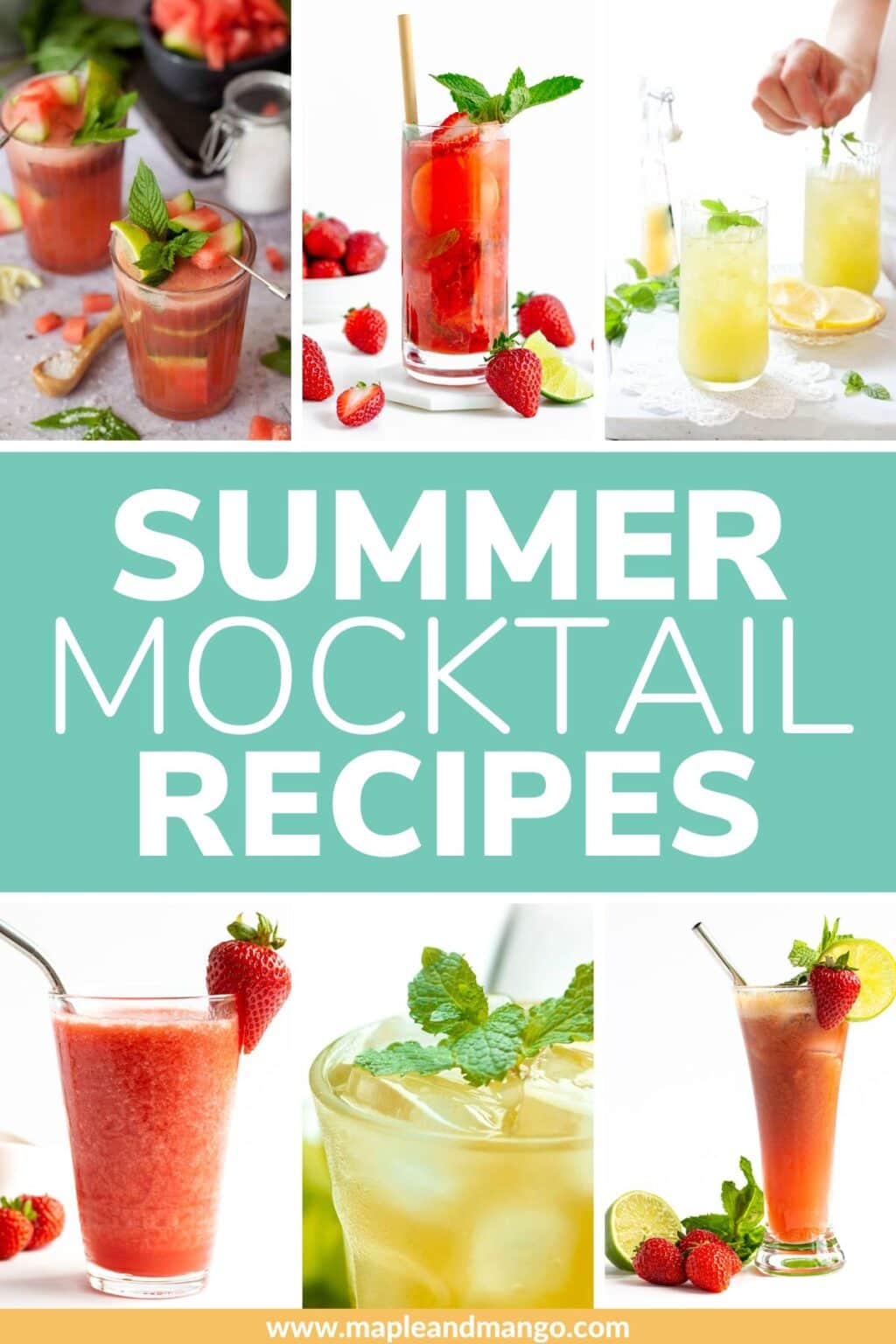 12 Healthy Summer Mocktails Everyone Can Enjoy | Maple + Mango