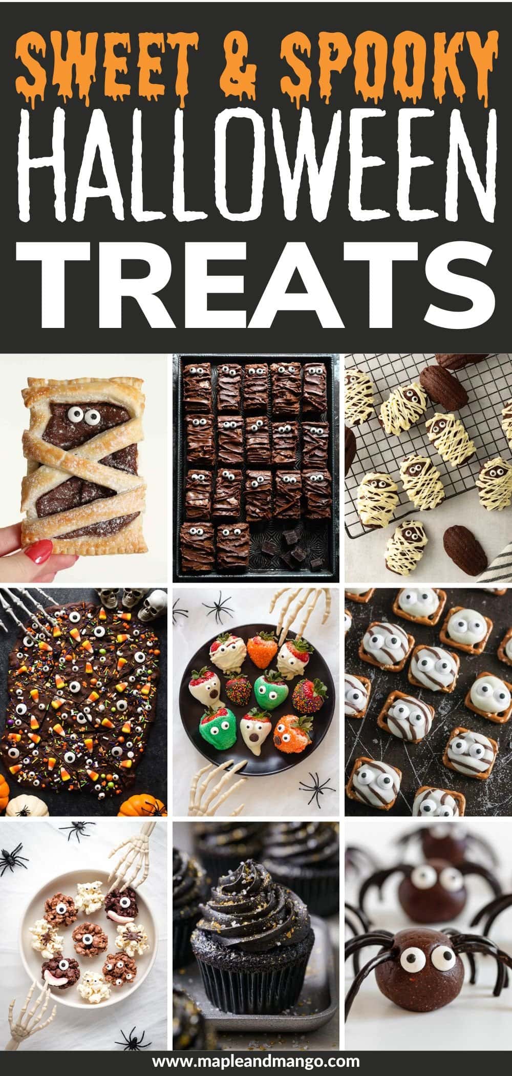 20 Sweet & Spooky Halloween Treats and Desserts | Maple + Mango
