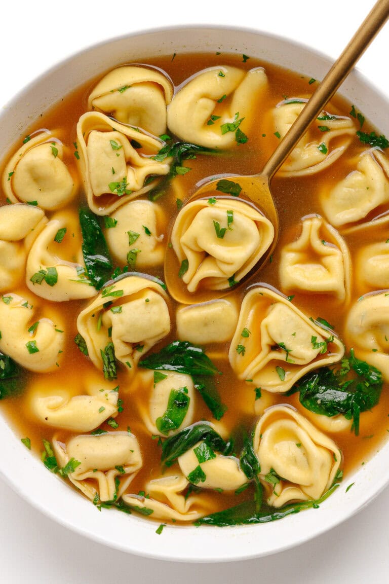 Easy Beef Tortellini Soup | Maple + Mango